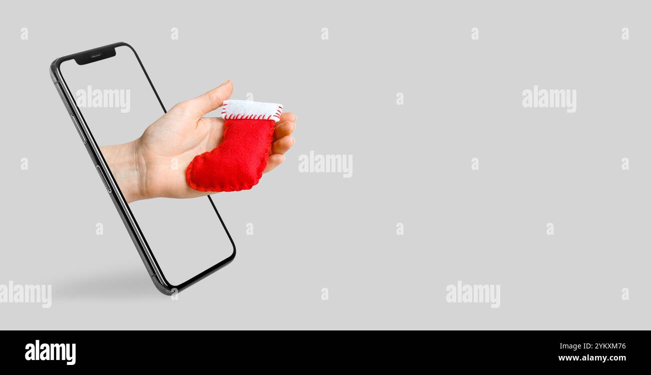 Woman hand coming out of a screen hi-res stock photography and images ...