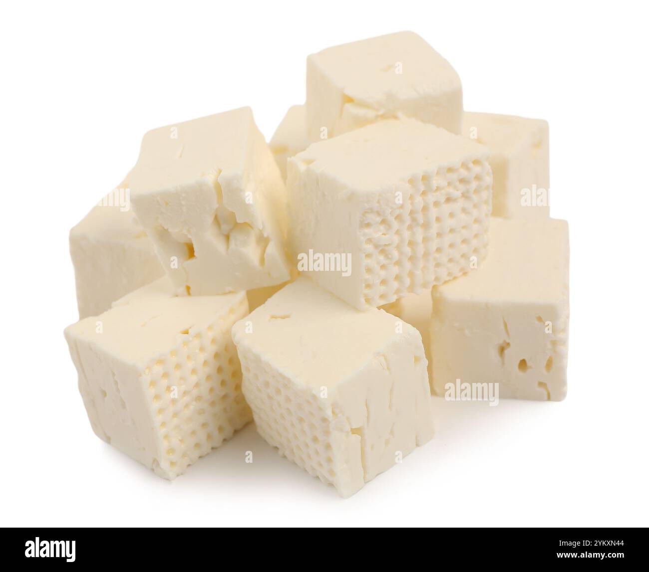 Feta cheese pieces on Cut Out Stock Images & Pictures - Alamy