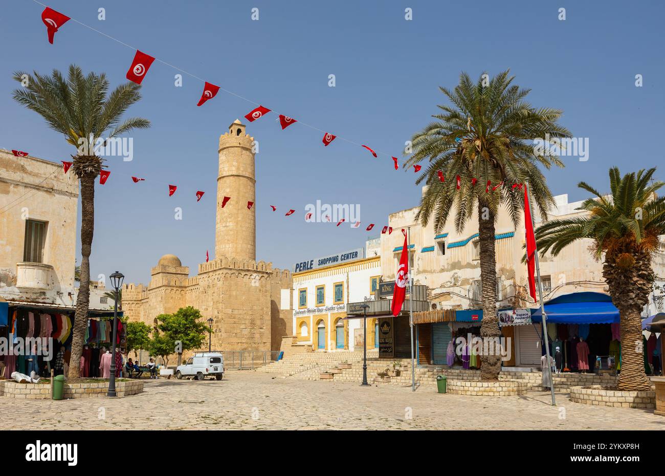 View of central part of city, Medina Sousse Stock Photo - Alamy