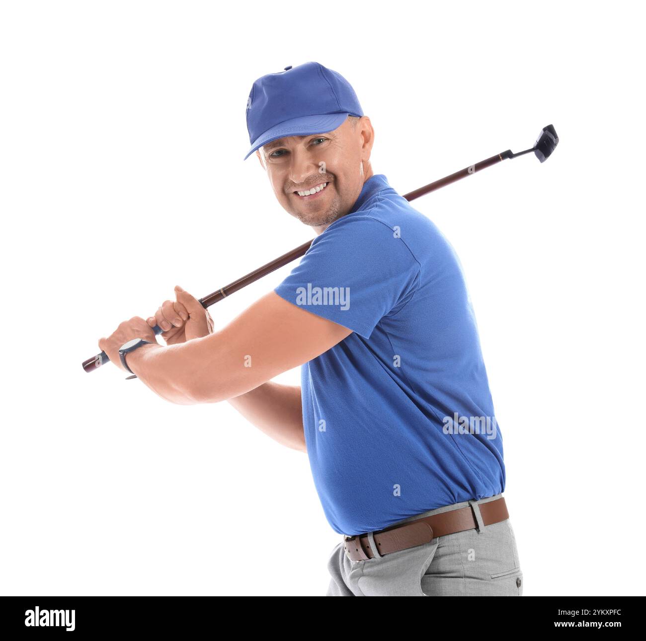 Golf man playing on Cut Out Stock Images & Pictures - Alamy