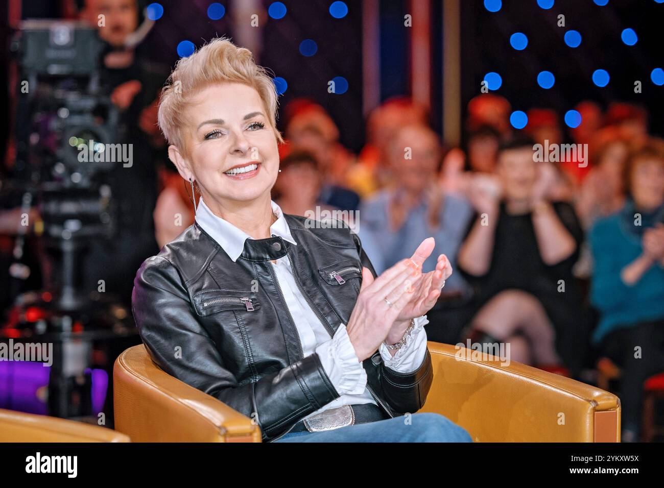 MDR - Riverboat. Moderatorin Ines Krüger anläßlich der Aufzeichnung der ...