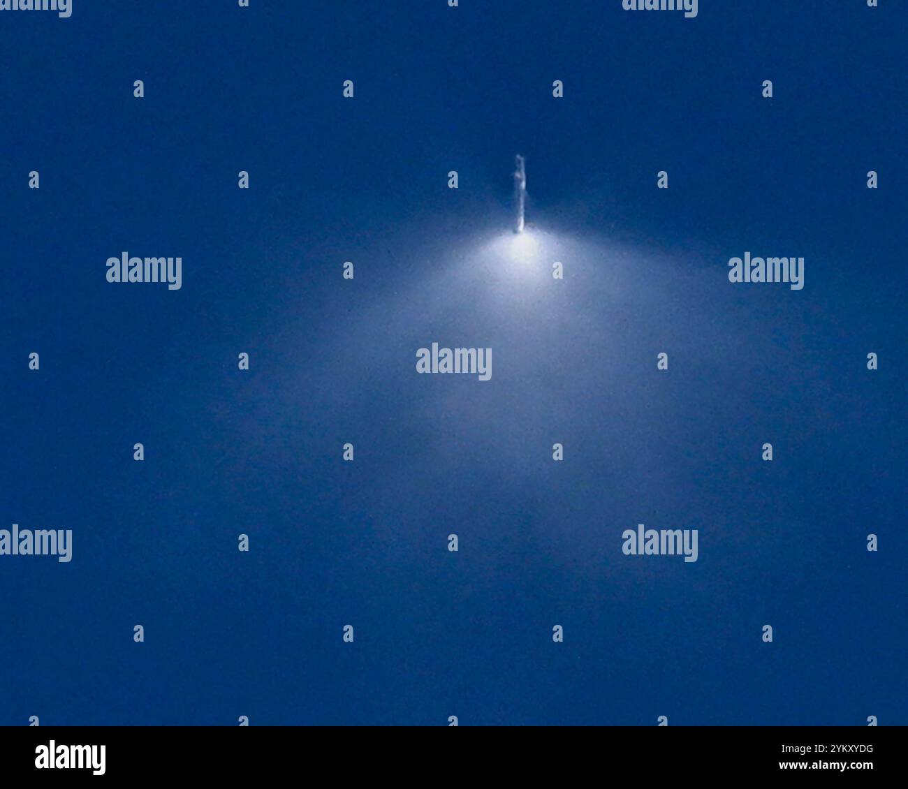 During its launch and following stage separation, the SpaceX Starship ...