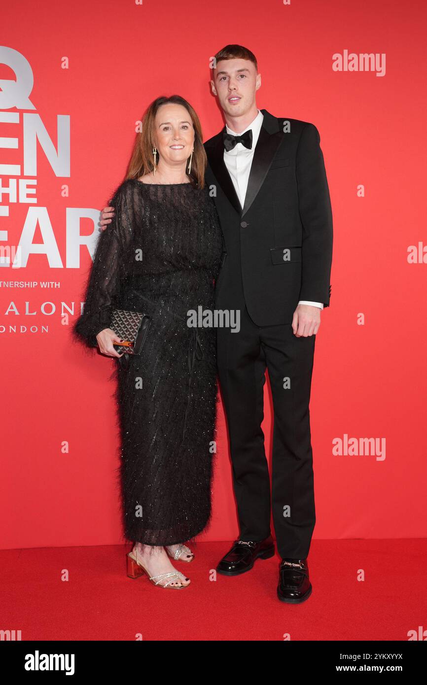 Janet Palmer and Cole Palmer attend the GQ Men of the Year photocall at ...