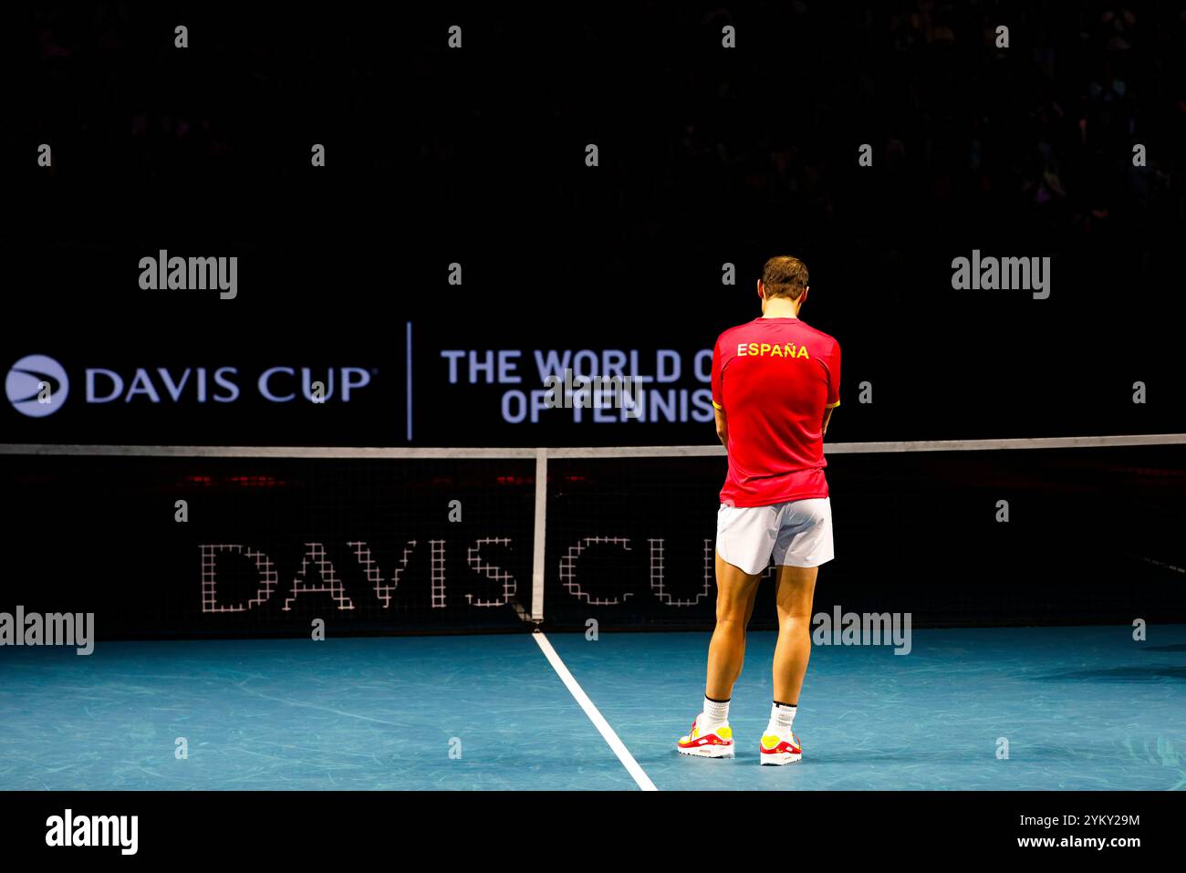 Spanish tennis player Rafael Nadal during his farewell at the 2024 ...