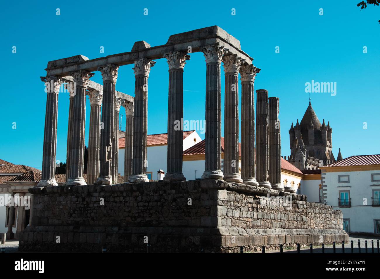 Roman Temple of Évora in Portugal Stock Photo - Alamy