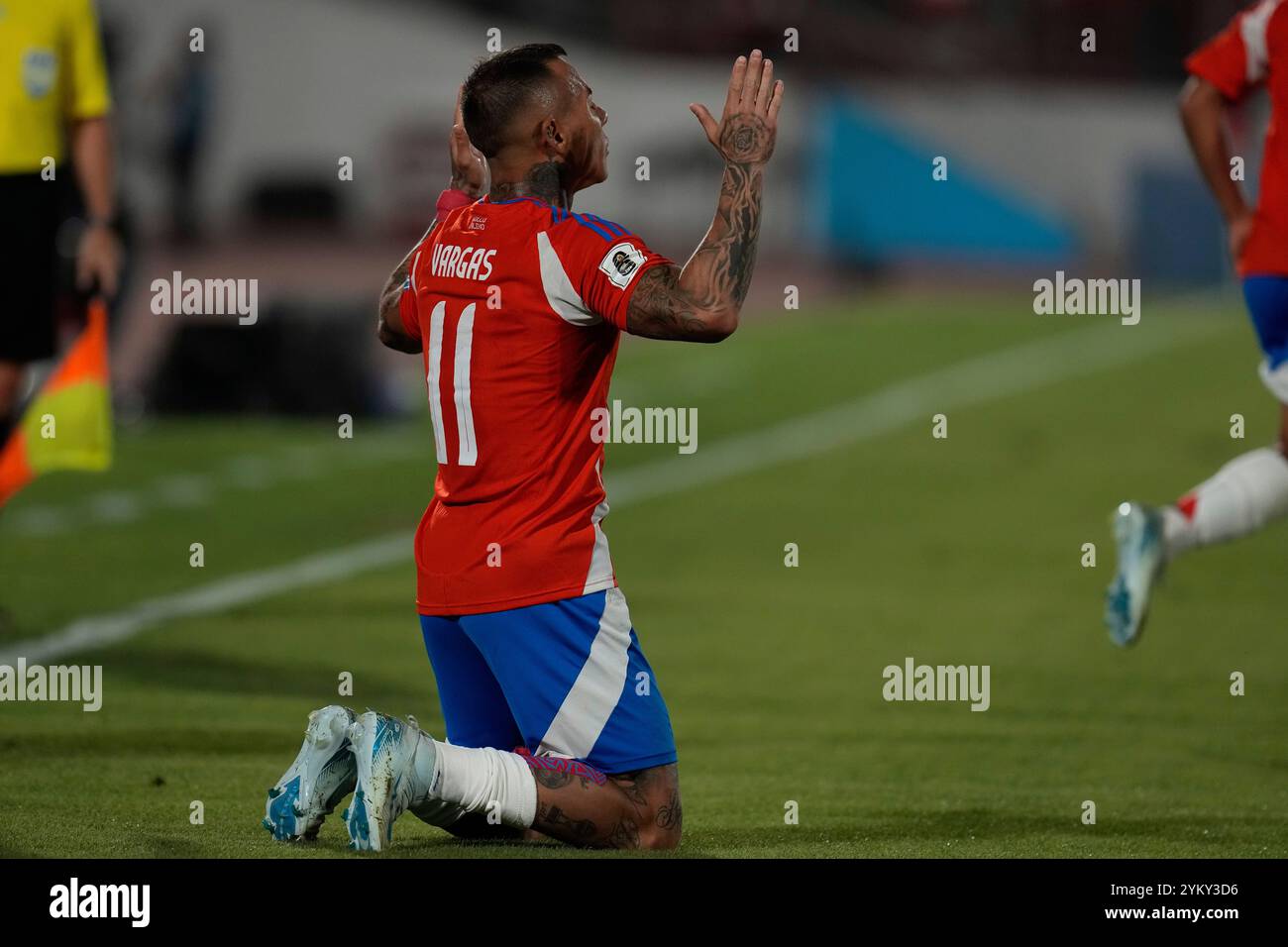 Chile's Eduardo Vargas celebrates scoring his team's opening goal ...