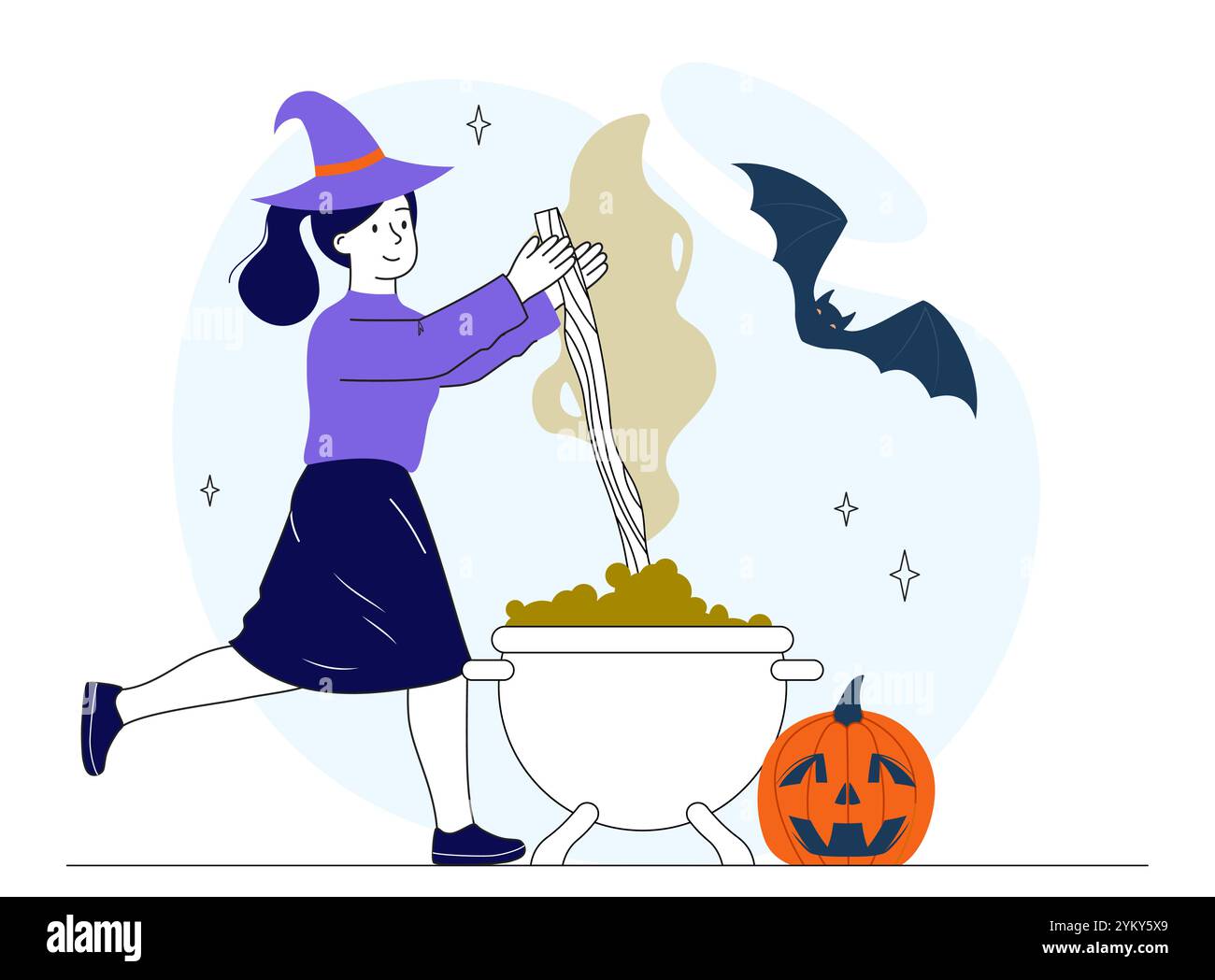 Cauldron woman hi-res stock photography and images - Alamy