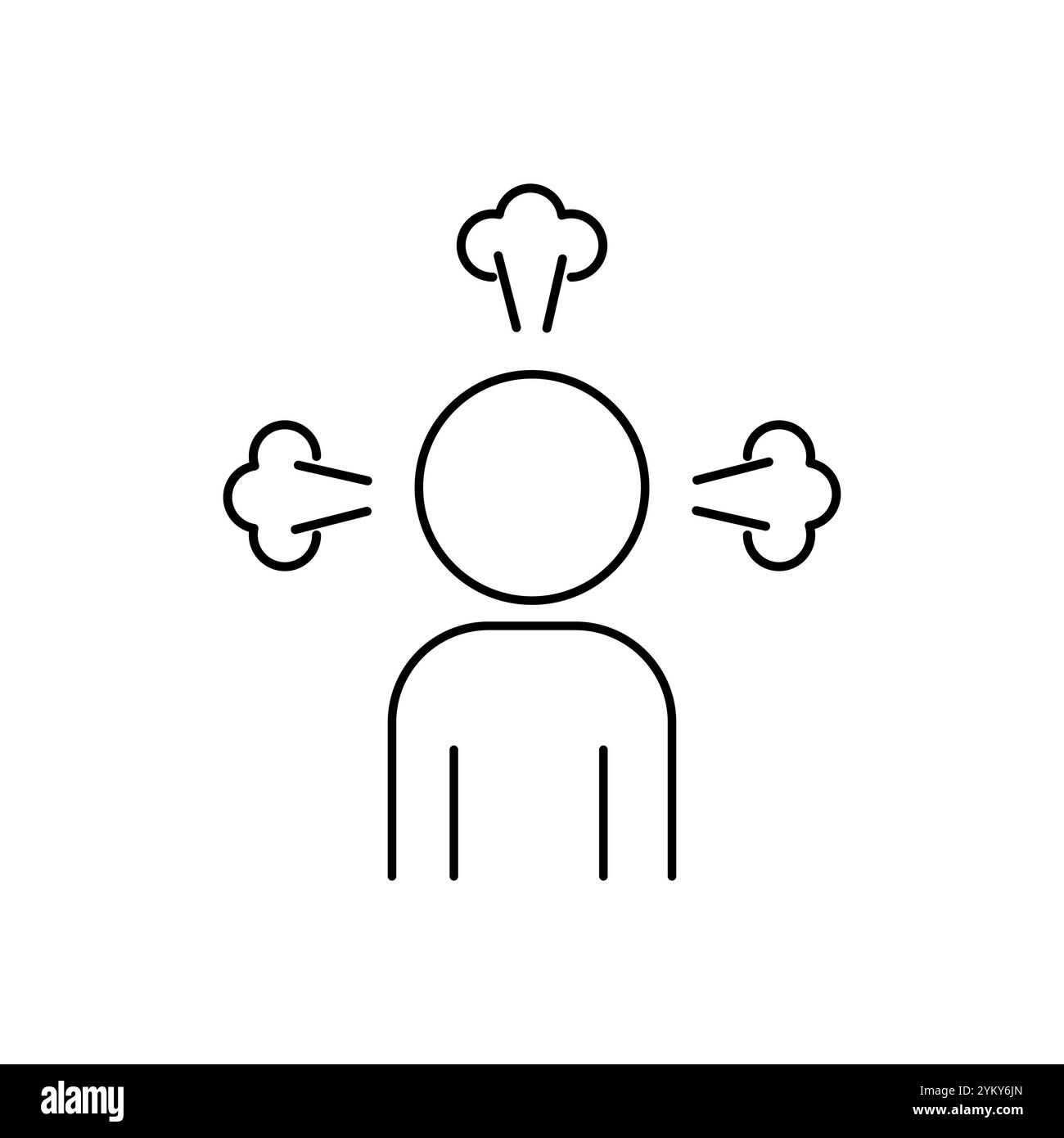 Emotional stress anger Black and White Stock Photos & Images - Alamy