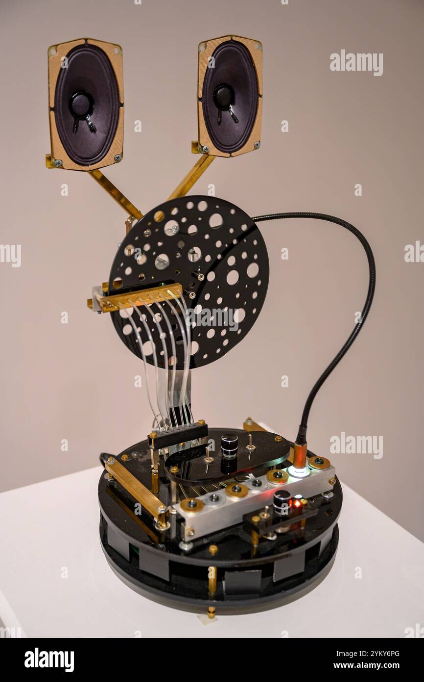 An abstract technical device with speakers Stock Photo - Alamy