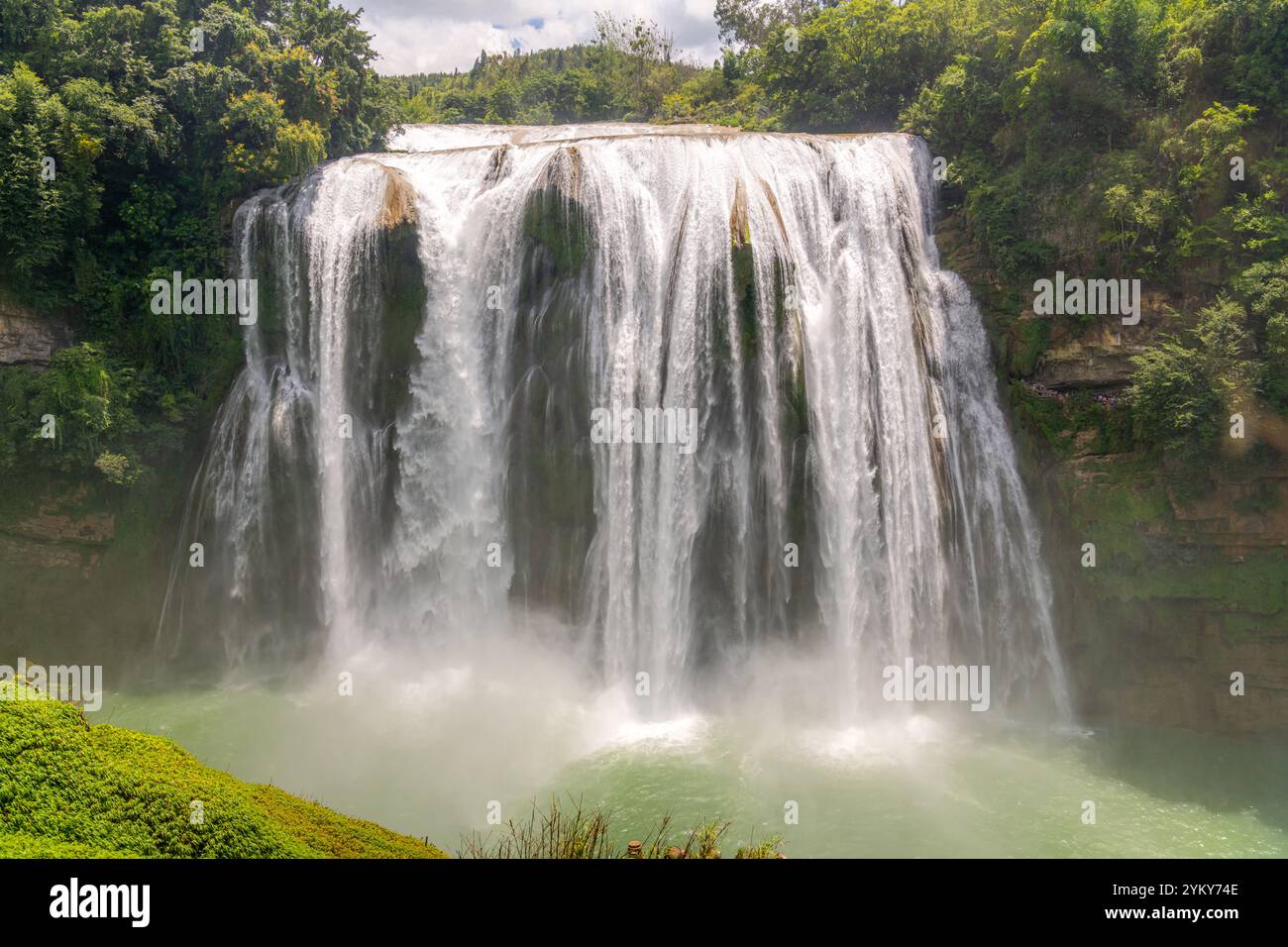 Huangguoshu waterfall is located in Zhenning Buyi and Miao Autonomous ...