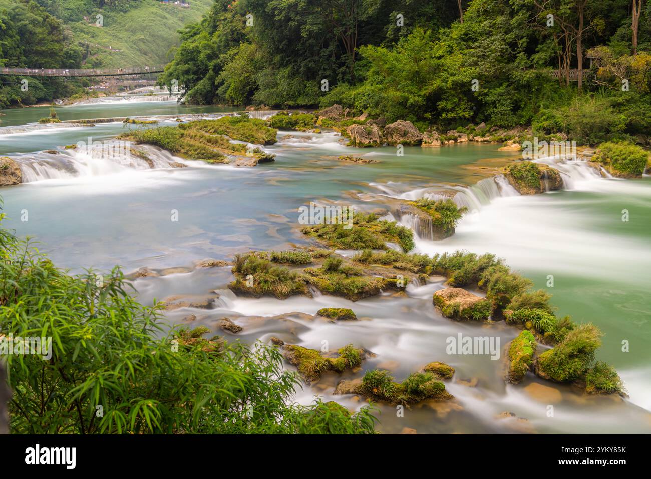 Tianxingqiao area scenery of Huangguoshu waterfalls. Huangguoshu ...