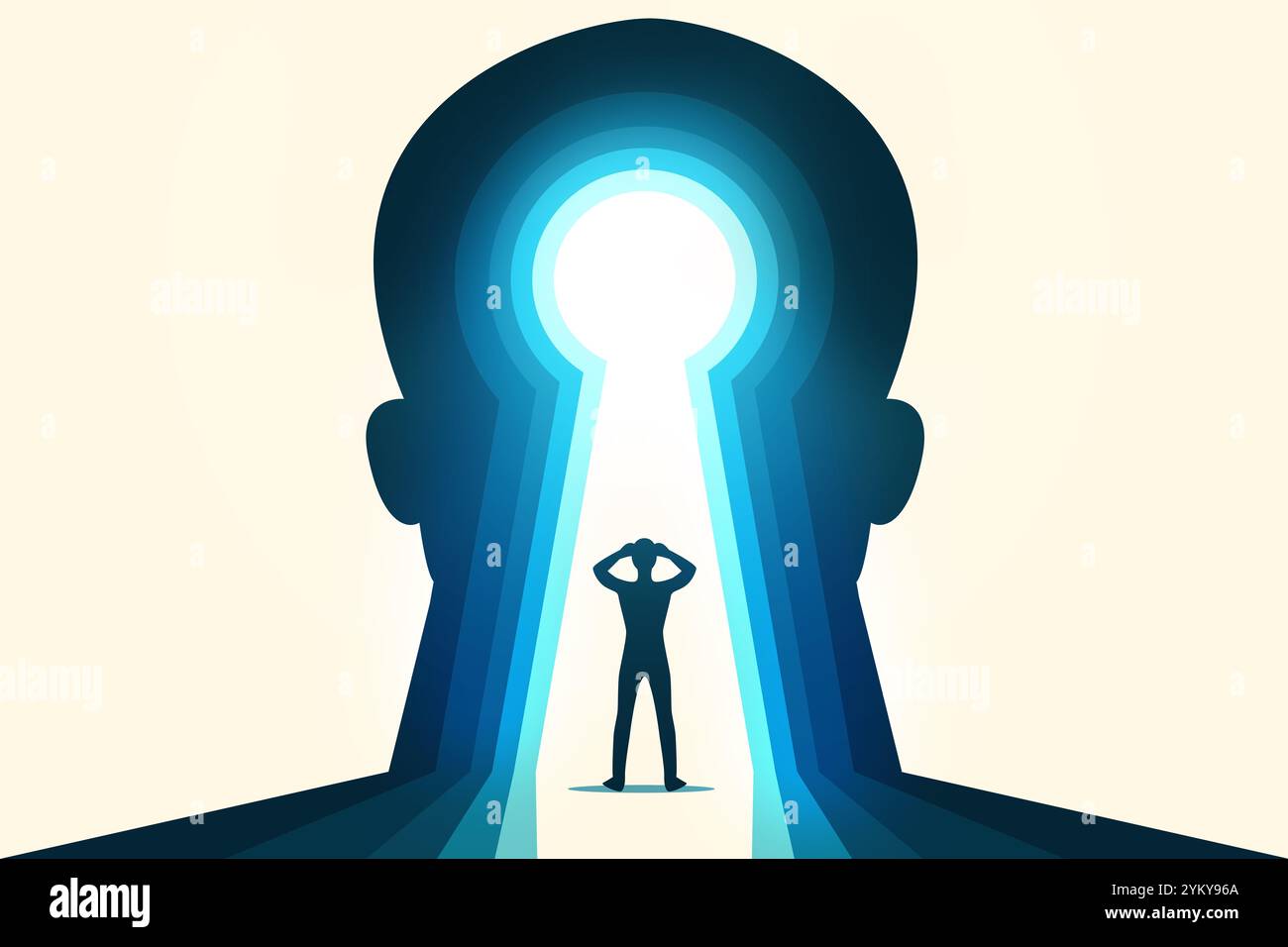 mental health awareness concept. bipolar disorder, delusion psychology ...