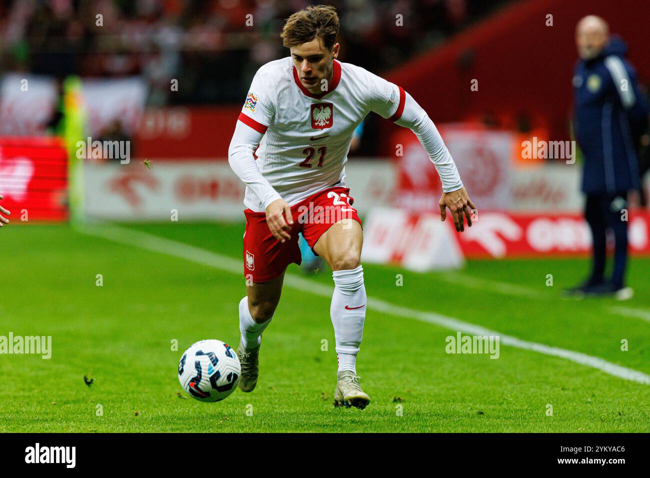 Nicola Zalewski seen during UEFA Nations League game between national ...