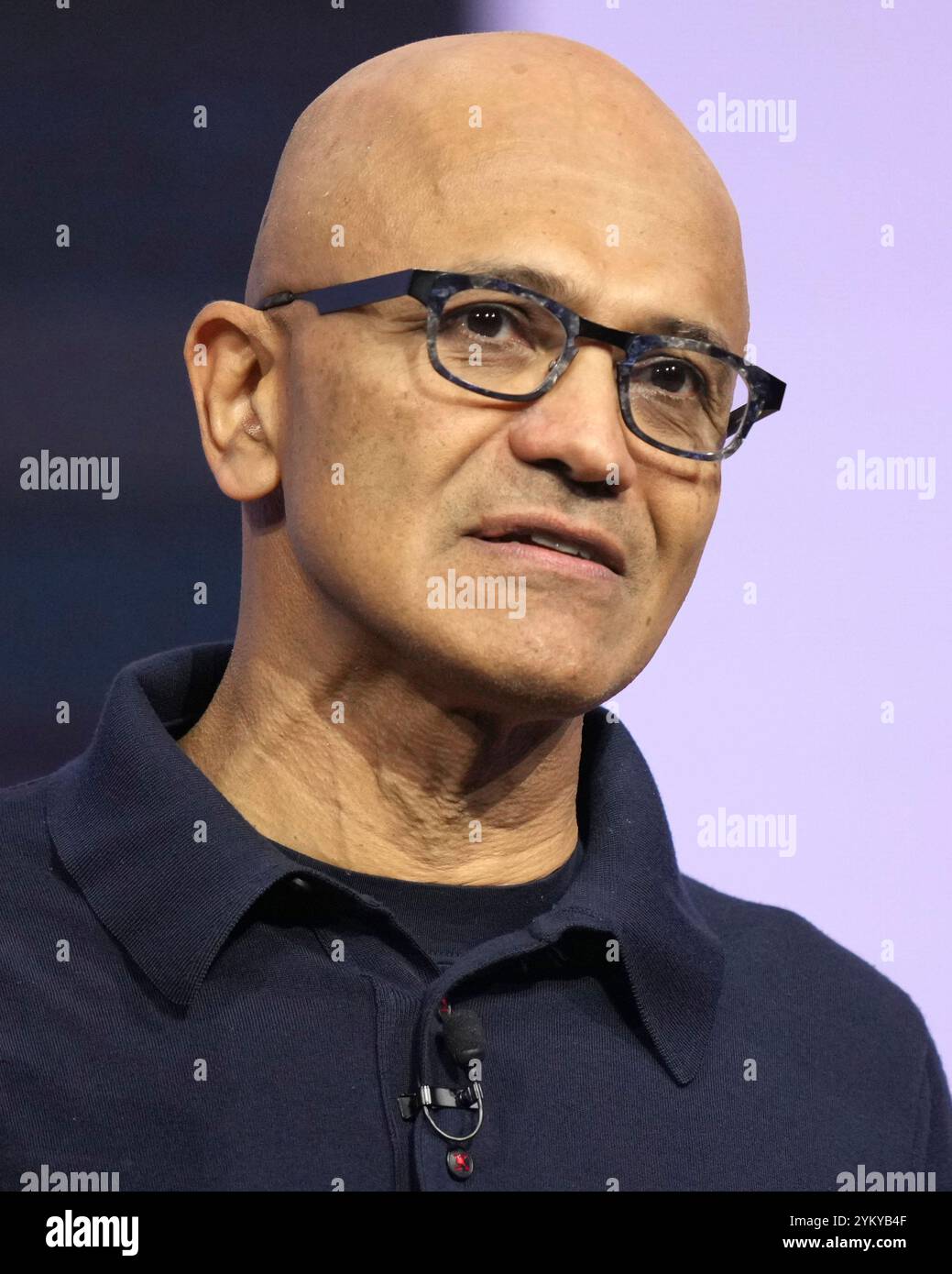 Microsoft CEO Satya Nadella delivers the keynote address at Microsoft's ...