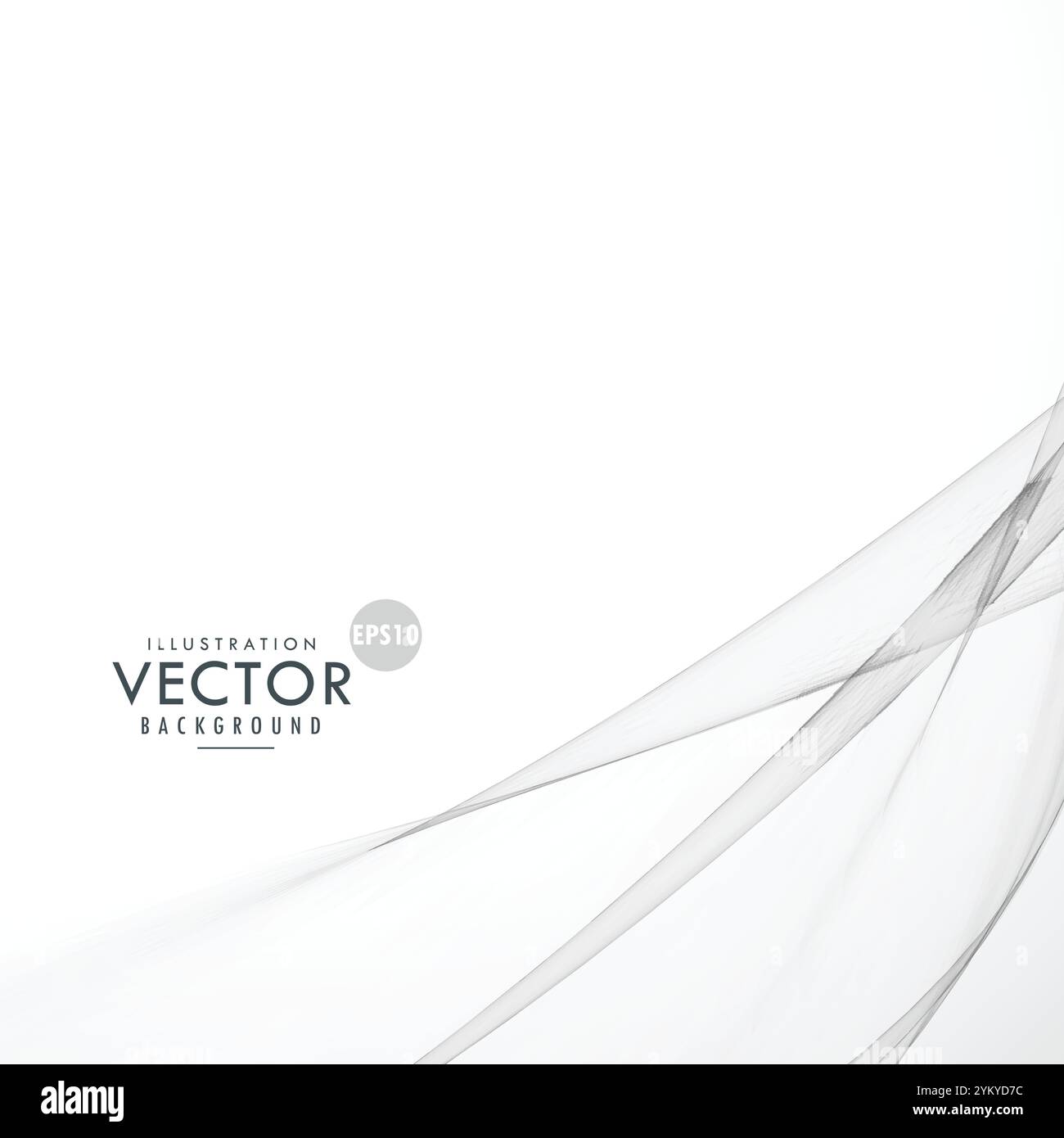 clean gray background with wave effect Stock Vector Image & Art - Alamy