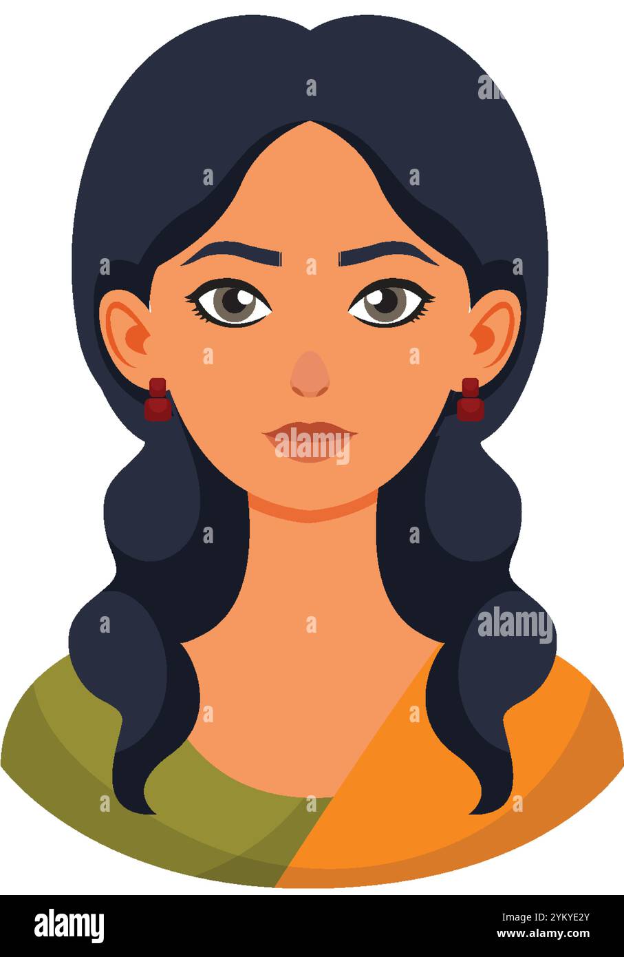 Vector art of an Indian woman Stock Vector Image & Art - Alamy