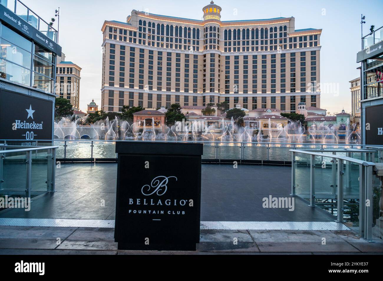Las Vegas, NV, USA. 19th Nov, 2024. View of the Bellagio Fountain Club ...