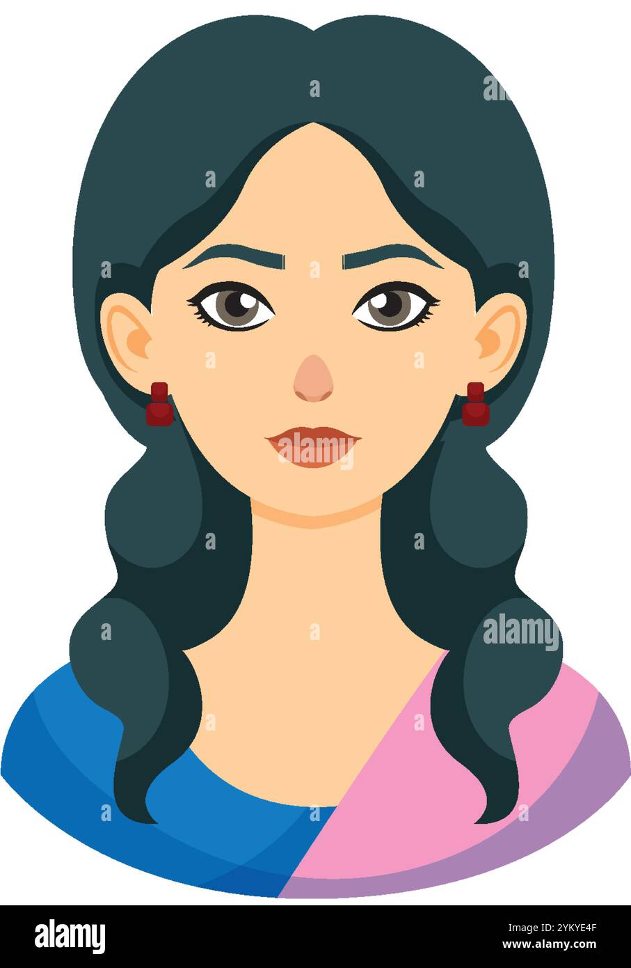 Vector art of an Indian woman Stock Vector Image & Art - Alamy