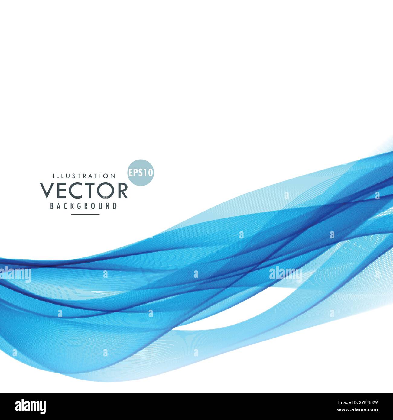 abstract blue wave lines background poster Stock Vector Image & Art - Alamy