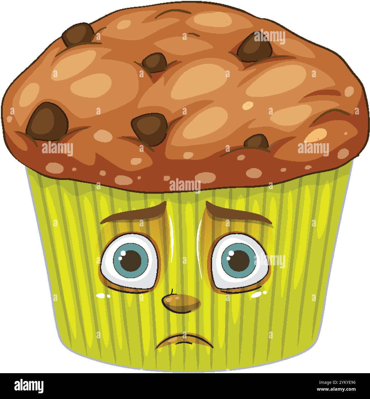 A muffin with a sad expression Stock Vector Image & Art - Alamy