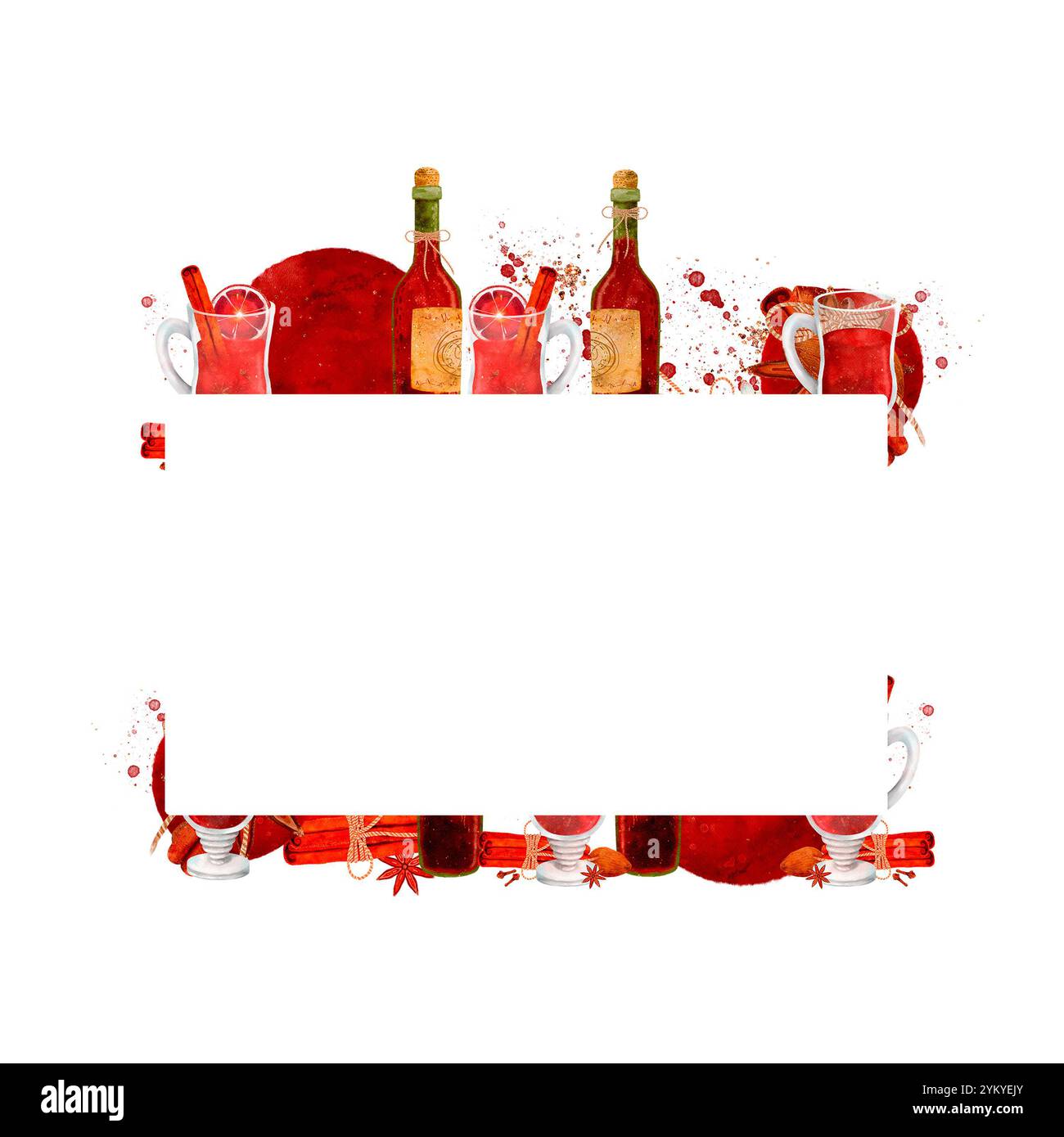 A colorful frame showcasing bottles and cocktails, perfect for ...