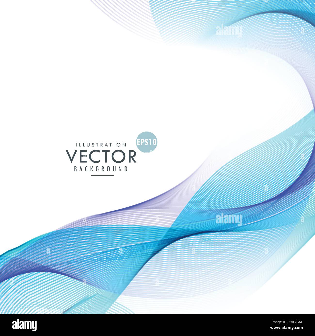 abstract blue smooth wave background design Stock Vector Image & Art ...