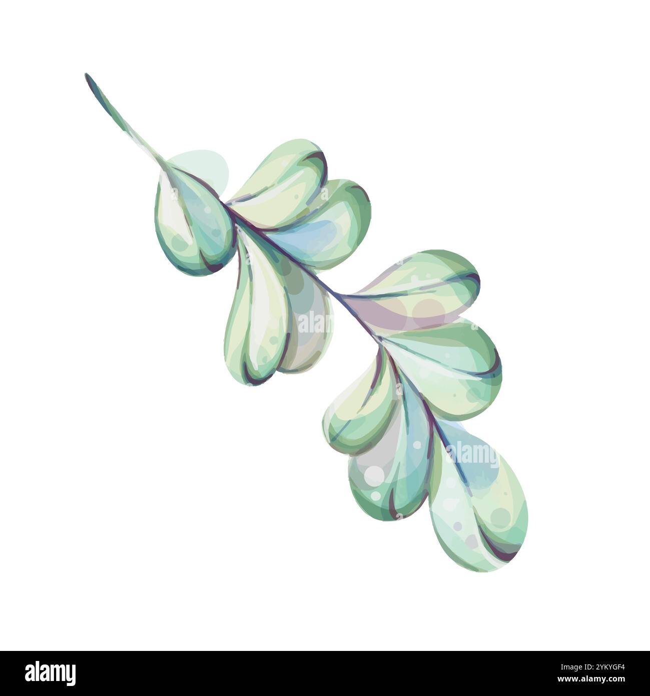 Watercolor sprig of mistletoe, Merry Christmas Clipart Collection for ...