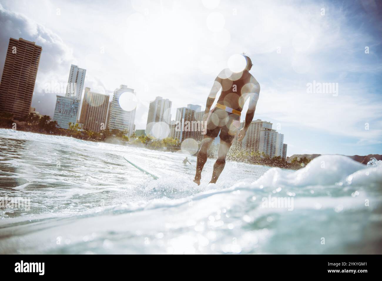 Surfer in the sea wearing a wetsuit hi-res stock photography and images ...
