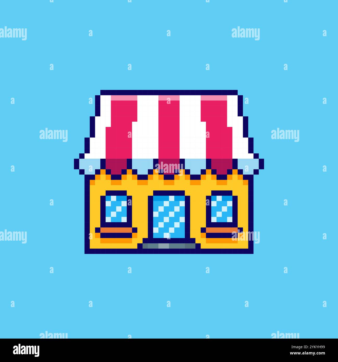 Pixel art Storefront game asset design Stock Vector Image & Art - Alamy