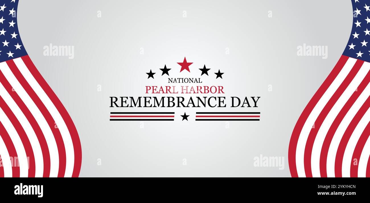 Honoring the Past December 7th and National Pearl Harbor Remembrance Day Stock Vector Image ...