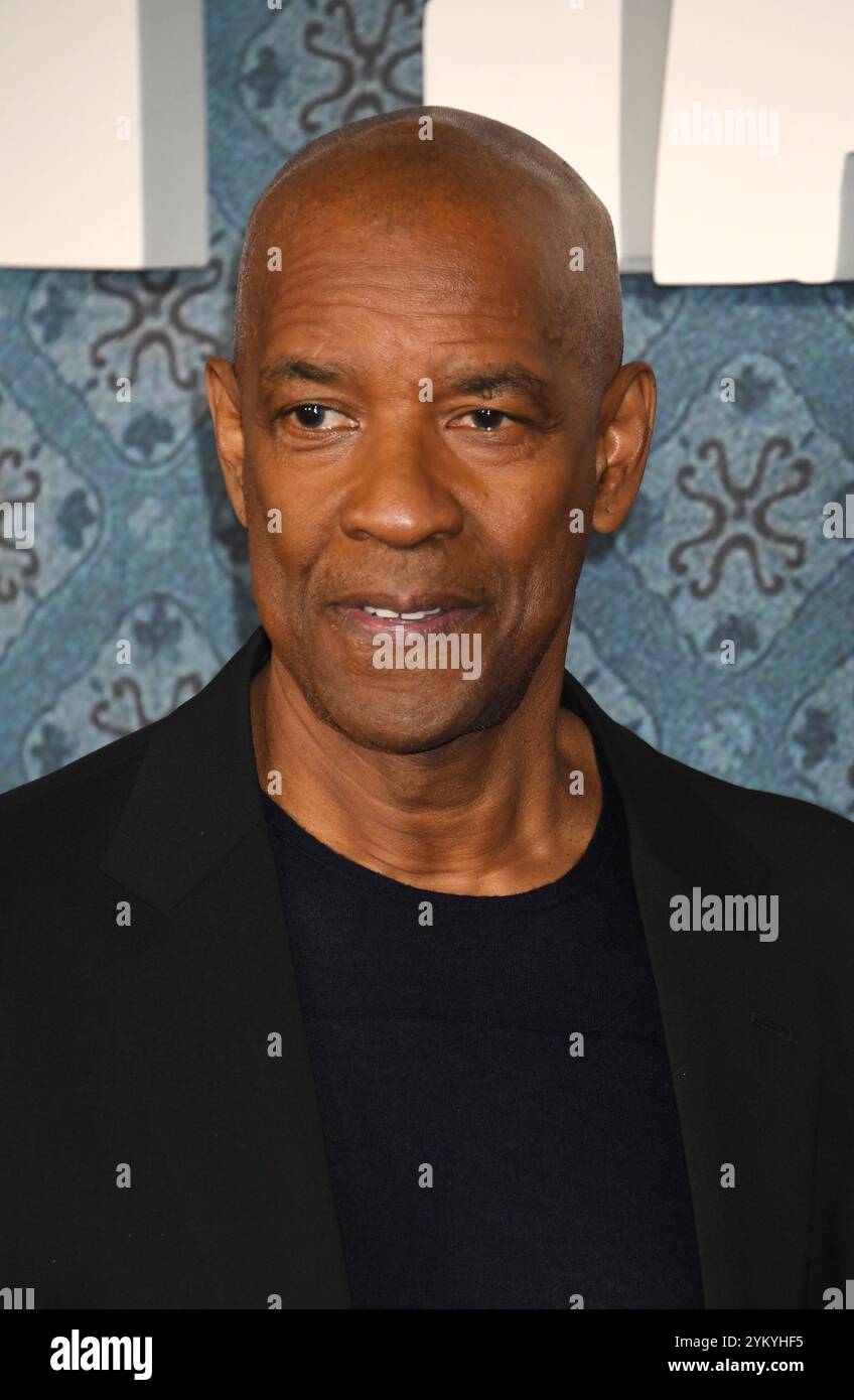 Los Angeles, Ca. 19th Nov, 2024. Denzel Washington at the LA premiere ...