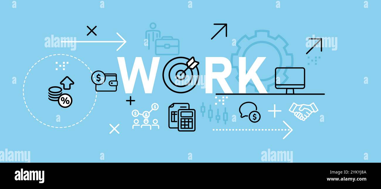 Work icon concept working job employee office task responsibility ...