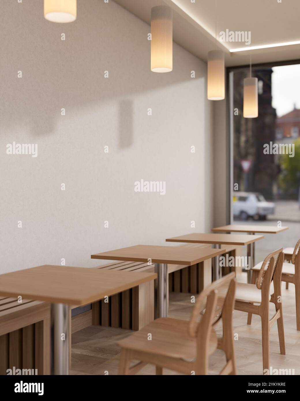 Minimalist white chair features hi-res stock photography and images - Alamy