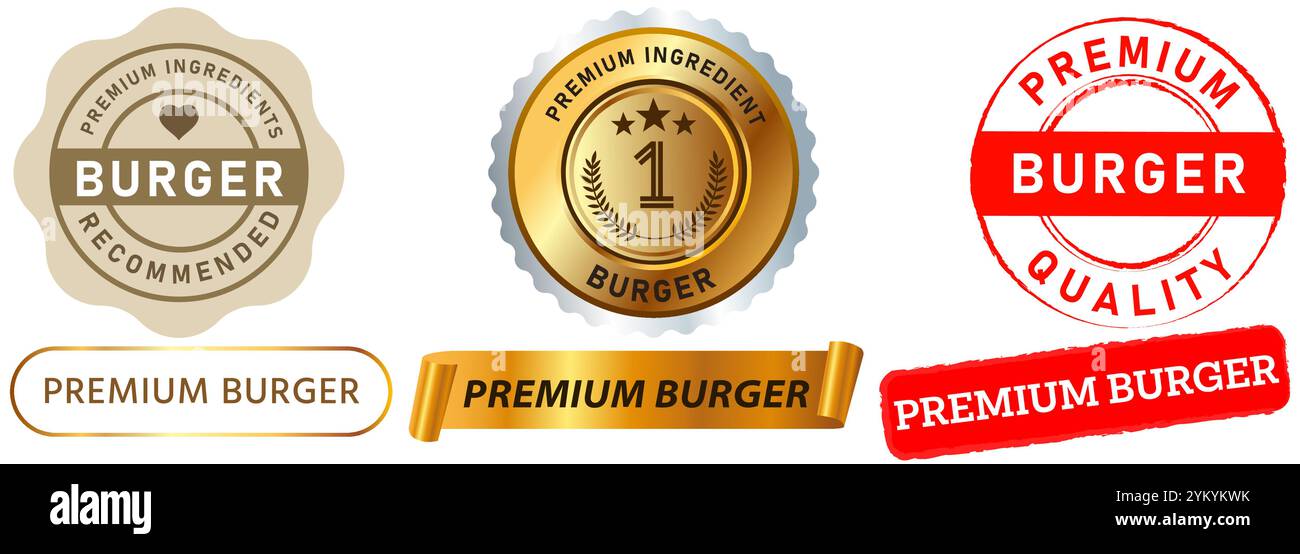 Premium burgers top quality fresh ingredients restaurant shop dinner ...