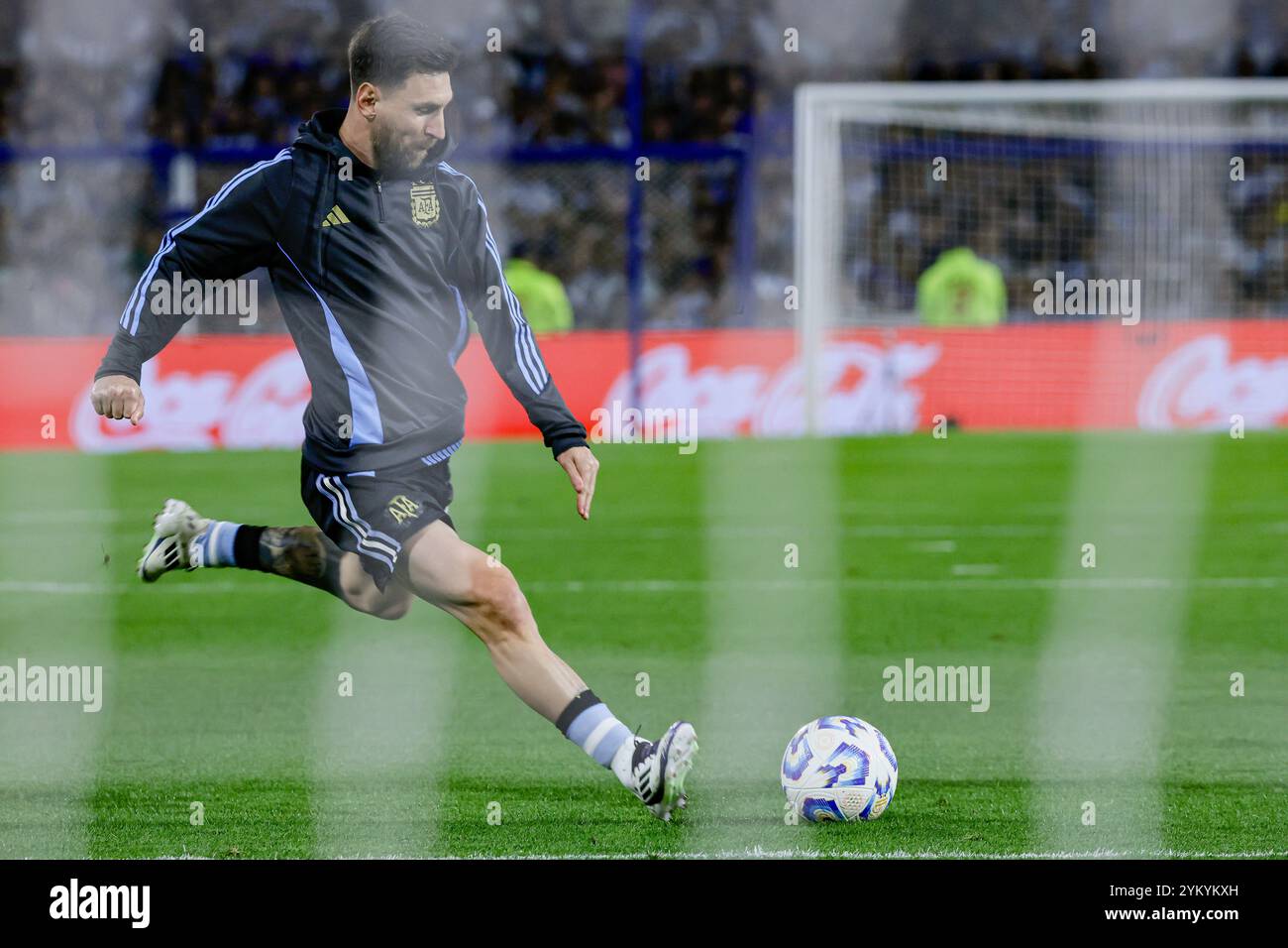 Buenos Aires, Argentina - November 20, 2024: Lionel Messi making pre ...