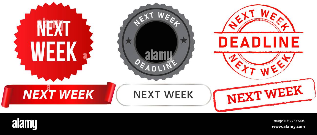 Next week appointment deadline time reminder time event plan assignment ...