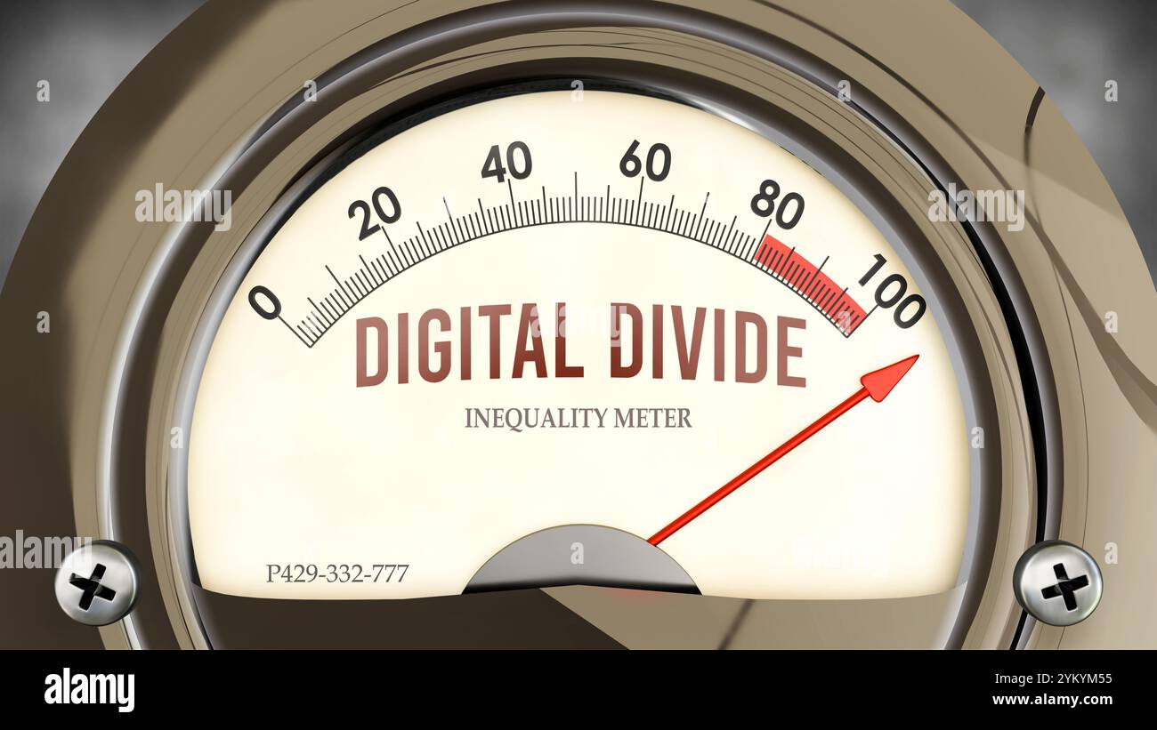 Digital divide and inequality that is hitting a full scale hi-res stock photography and images ...