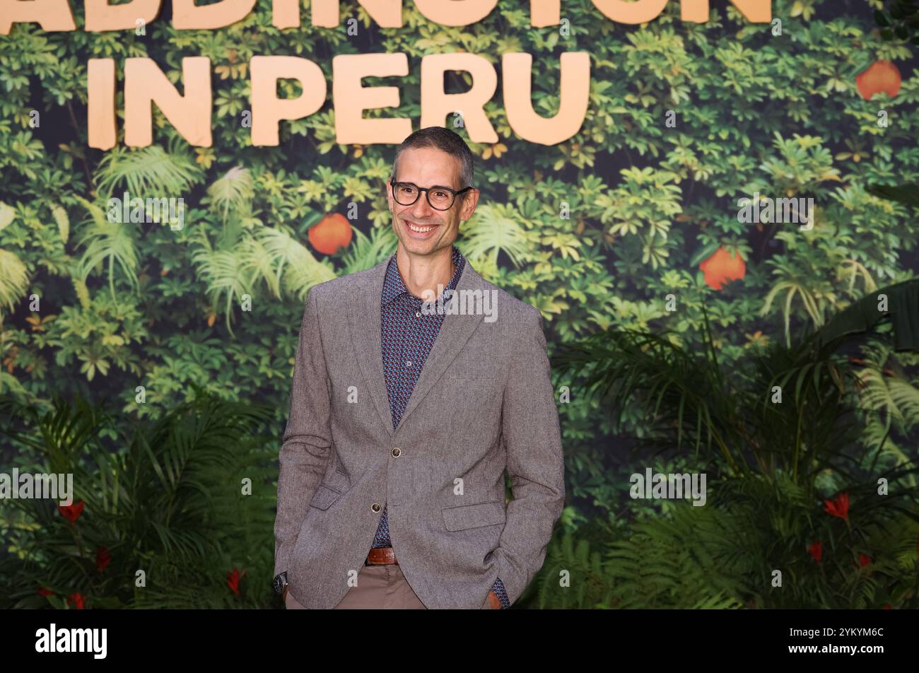 London, UK. Pablo Grillo at Paddington in Peru premiere. Leicester ...