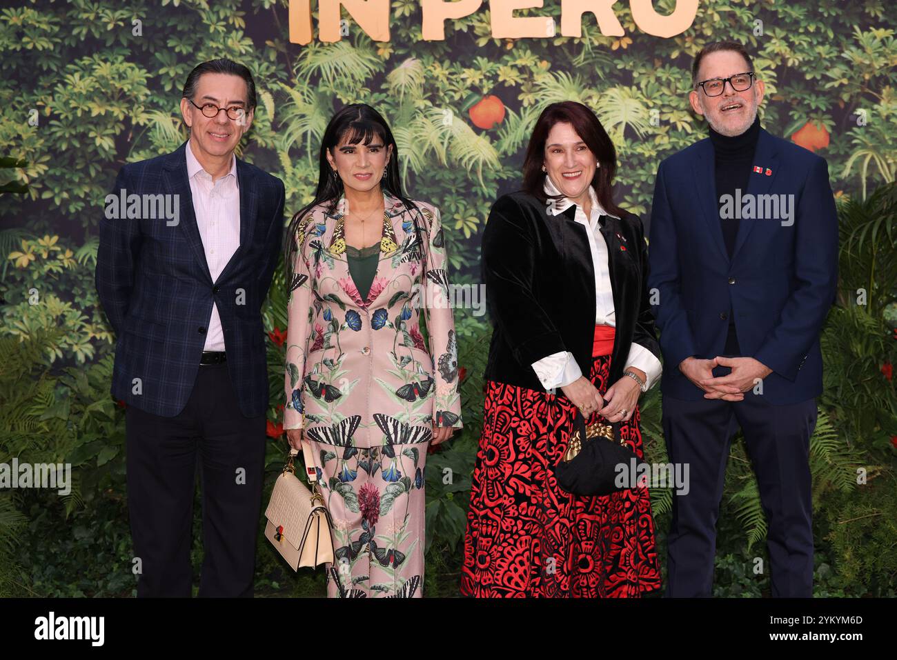 London, UK. Ignacio Higueras (ambassador of Peru) and Ursula Desilu ...