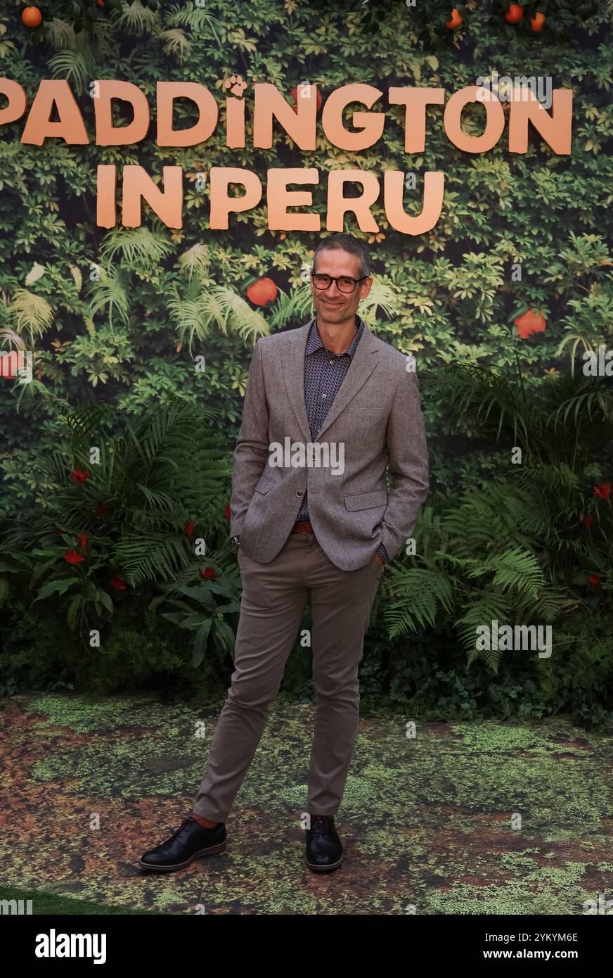 London, UK. Pablo Grillo at Paddington in Peru premiere. Leicester ...
