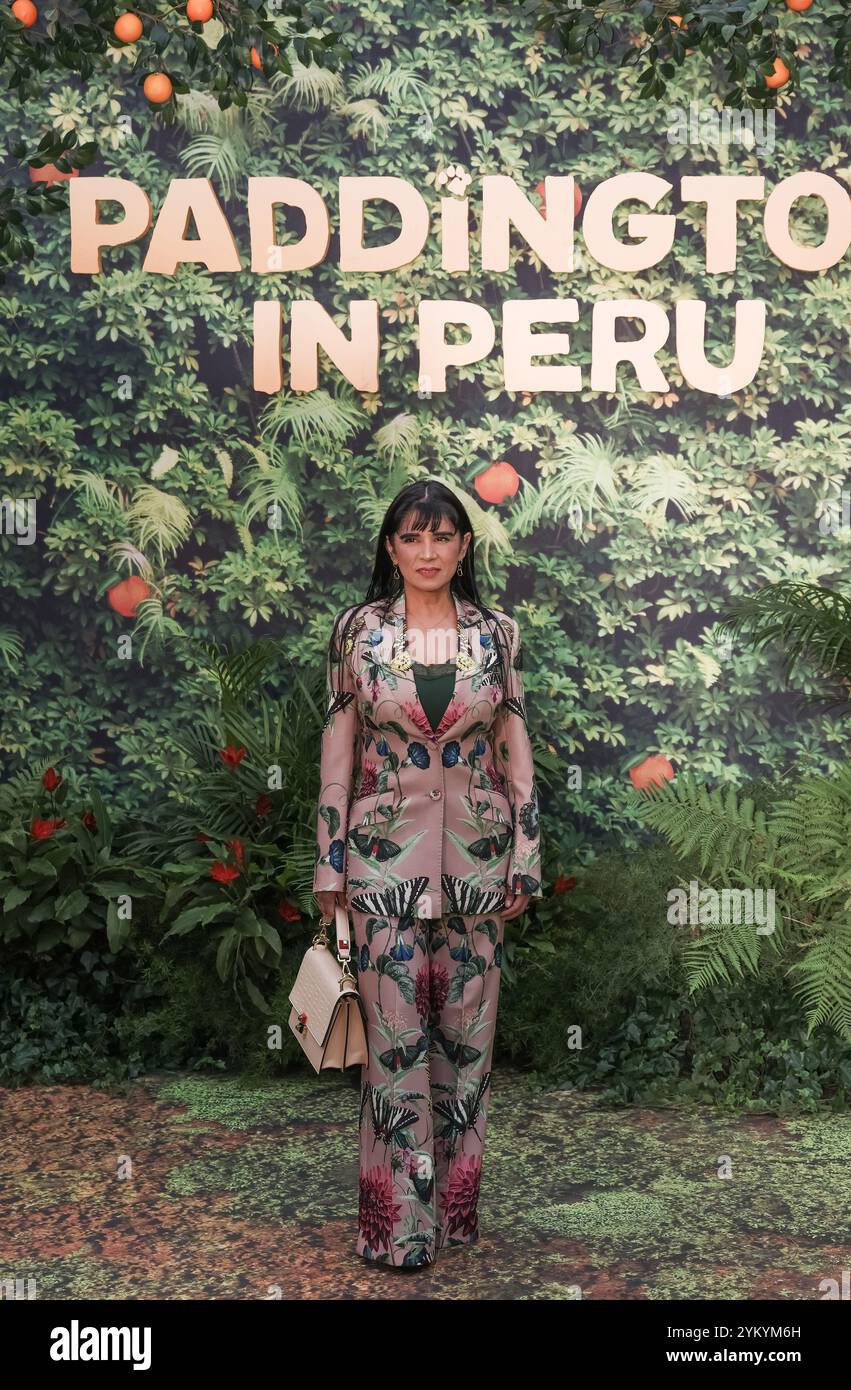 London, UK. Ursula Desilu Leon Chempen (Peruvian minister) at ...