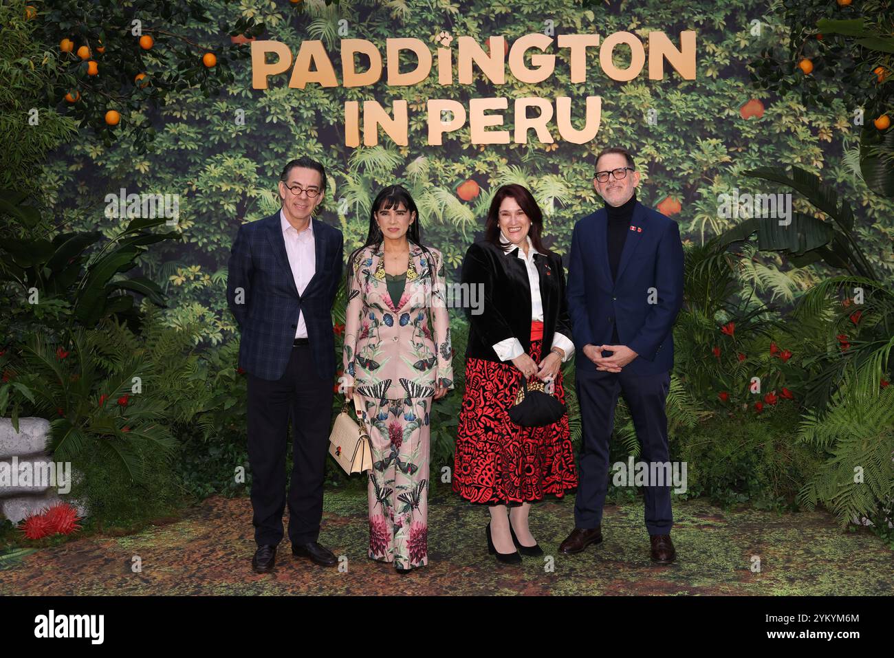 London, UK. Ignacio Higueras (ambassador of Peru) and Ursula Desilu ...