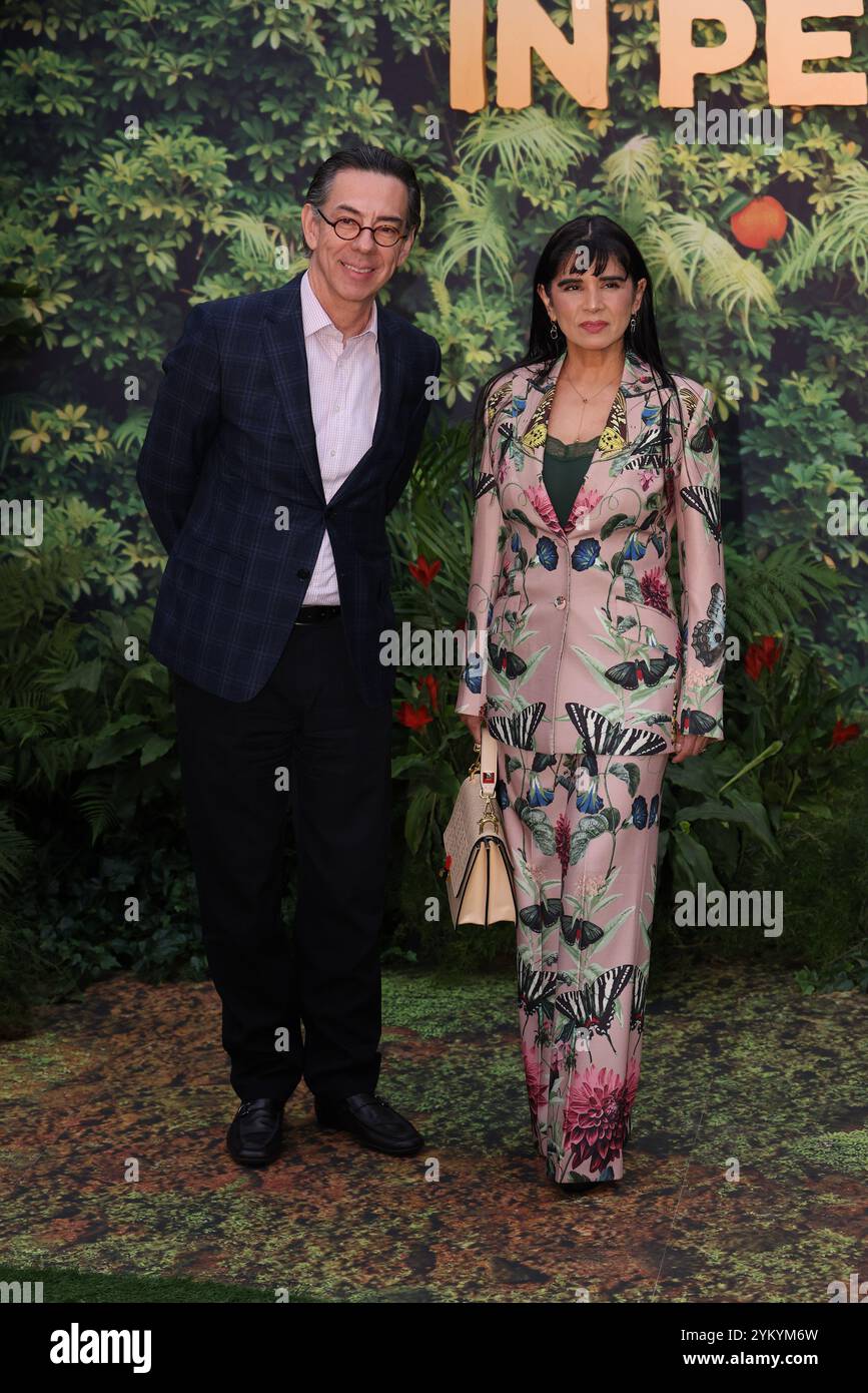 London, UK. Ignacio Higueras (ambassador of Peru) and Ursula Desilu ...