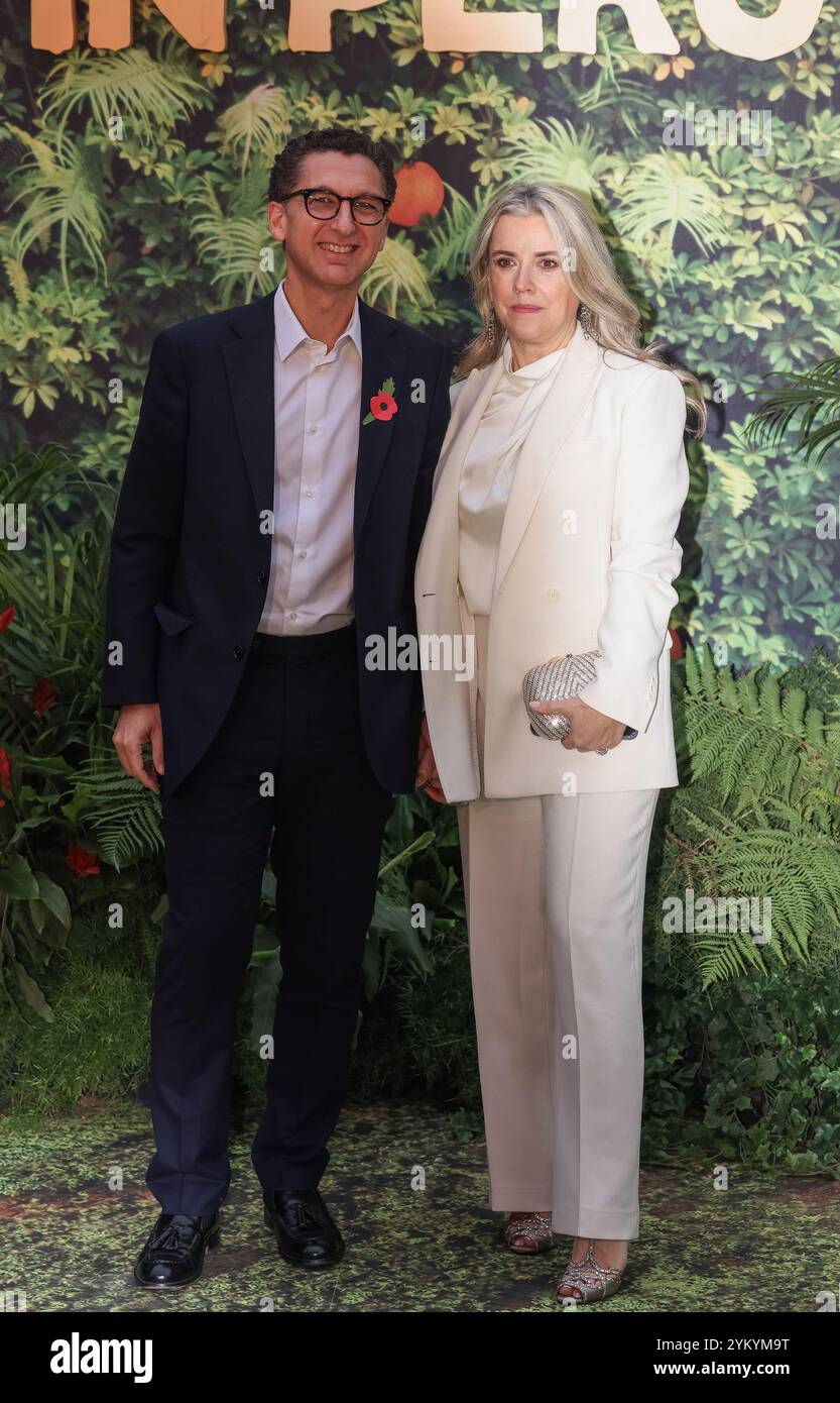 London, UK. Sylvie Saada and Maxime Saade at Paddington in Peru ...