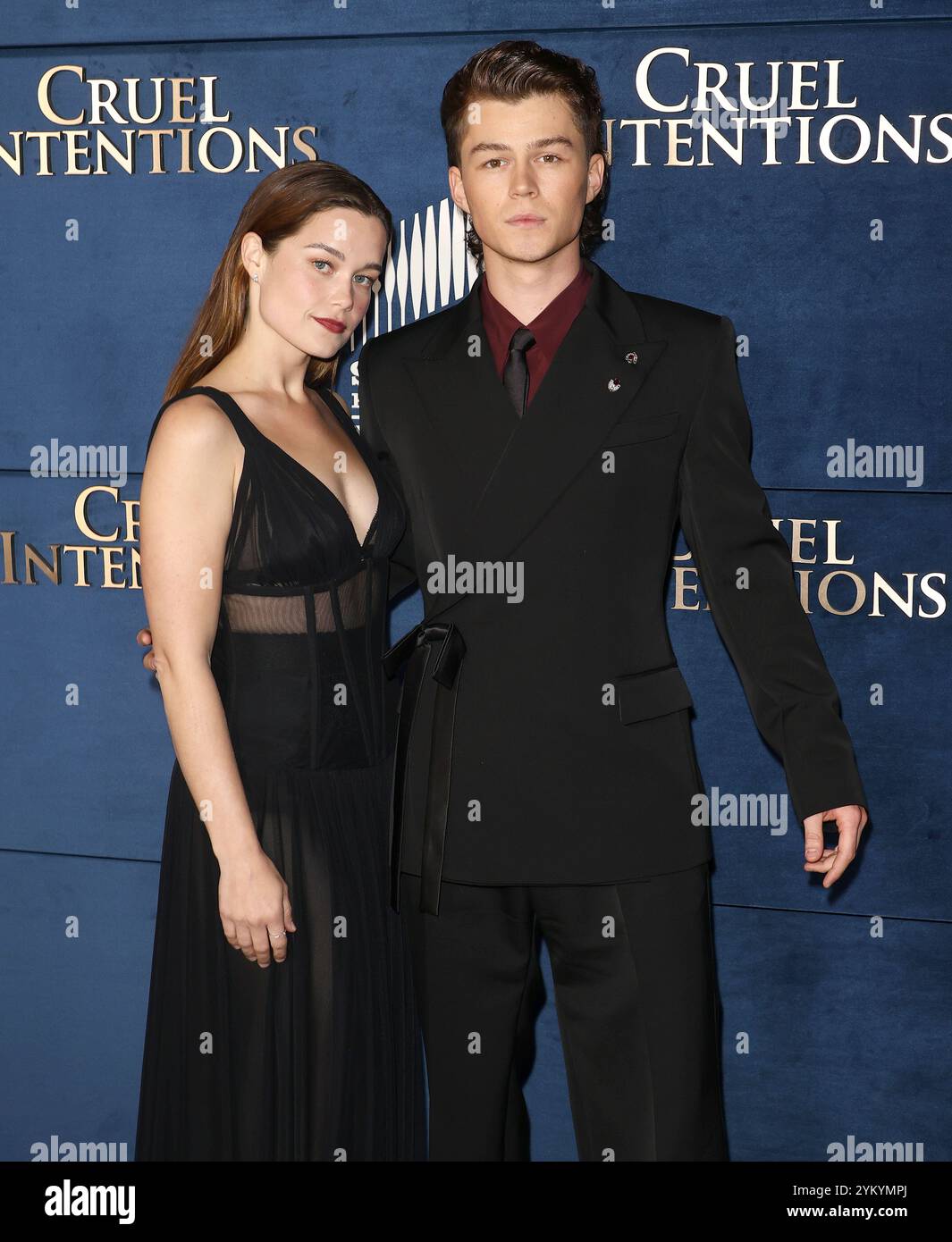 Los Angeles, USA. 19th Nov, 2024. Sarah Catherine Hook, Zac Burgess ...