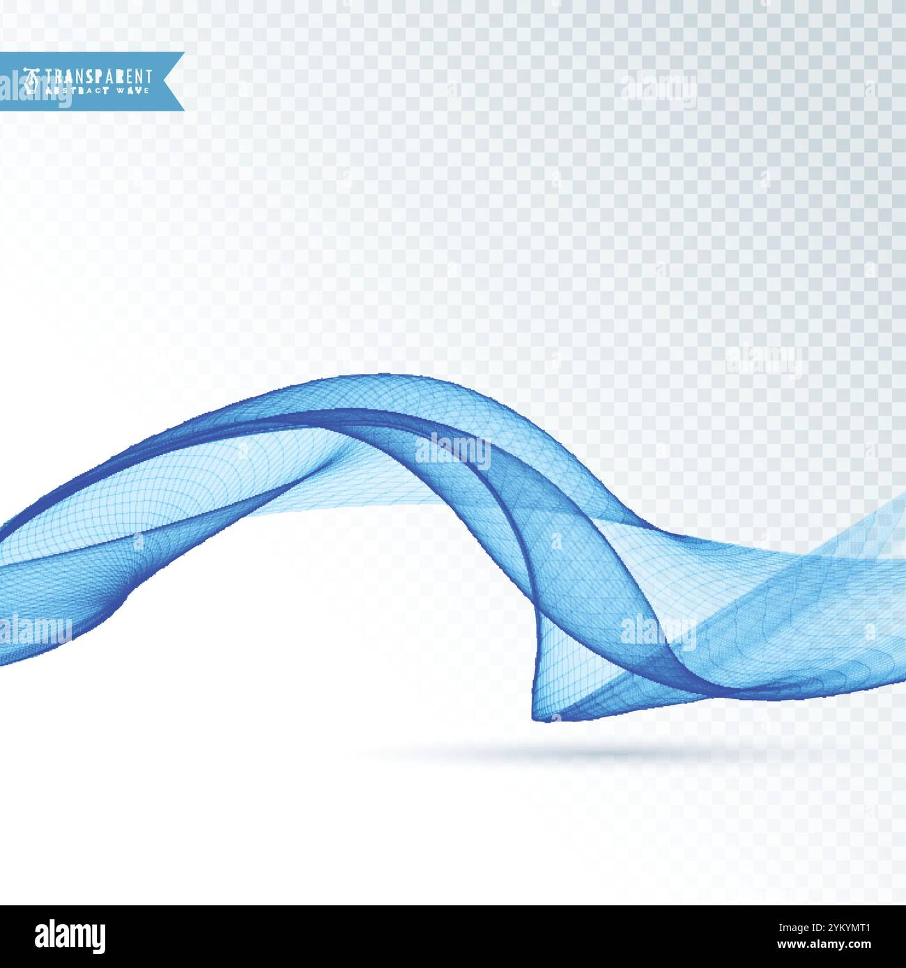 abstract blue wave background design Stock Vector Image & Art - Alamy