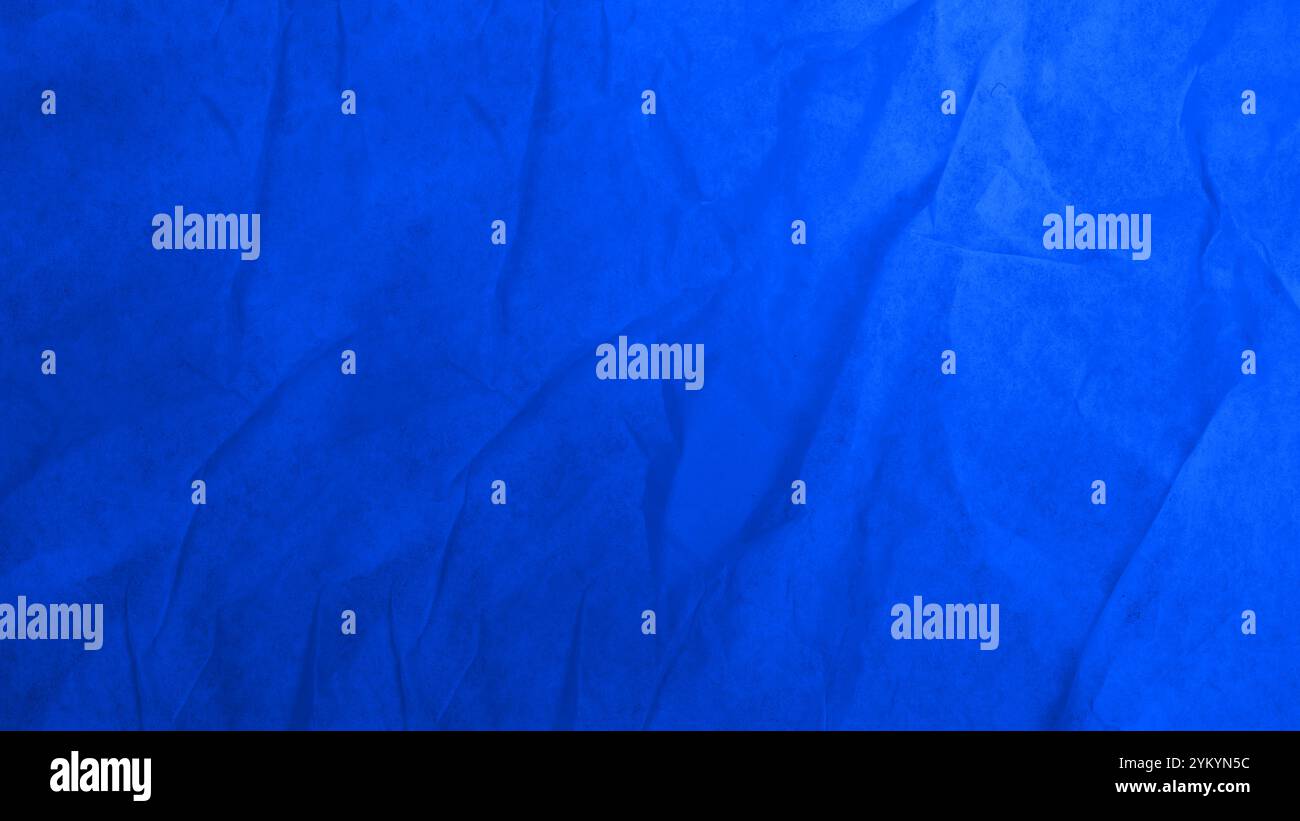 crumpled torn and old blue paper .Dark ink blue paper crumpled ...