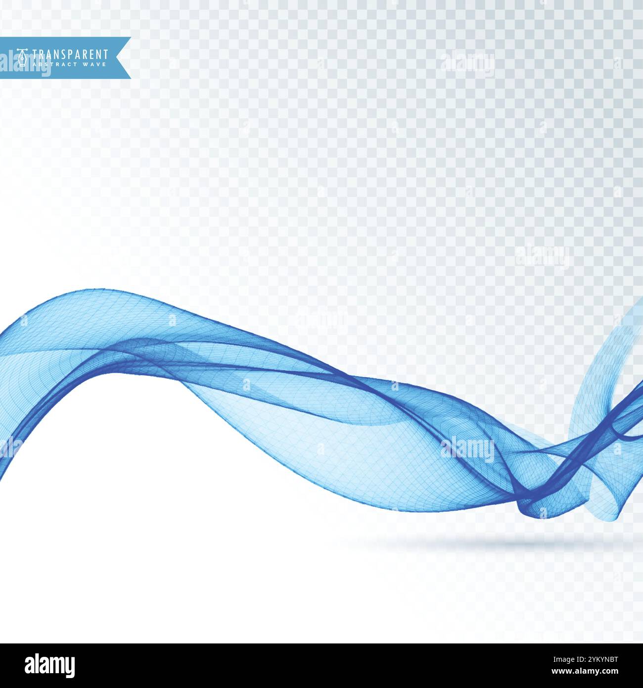 nice transparent vector blue wave background Stock Vector Image & Art ...