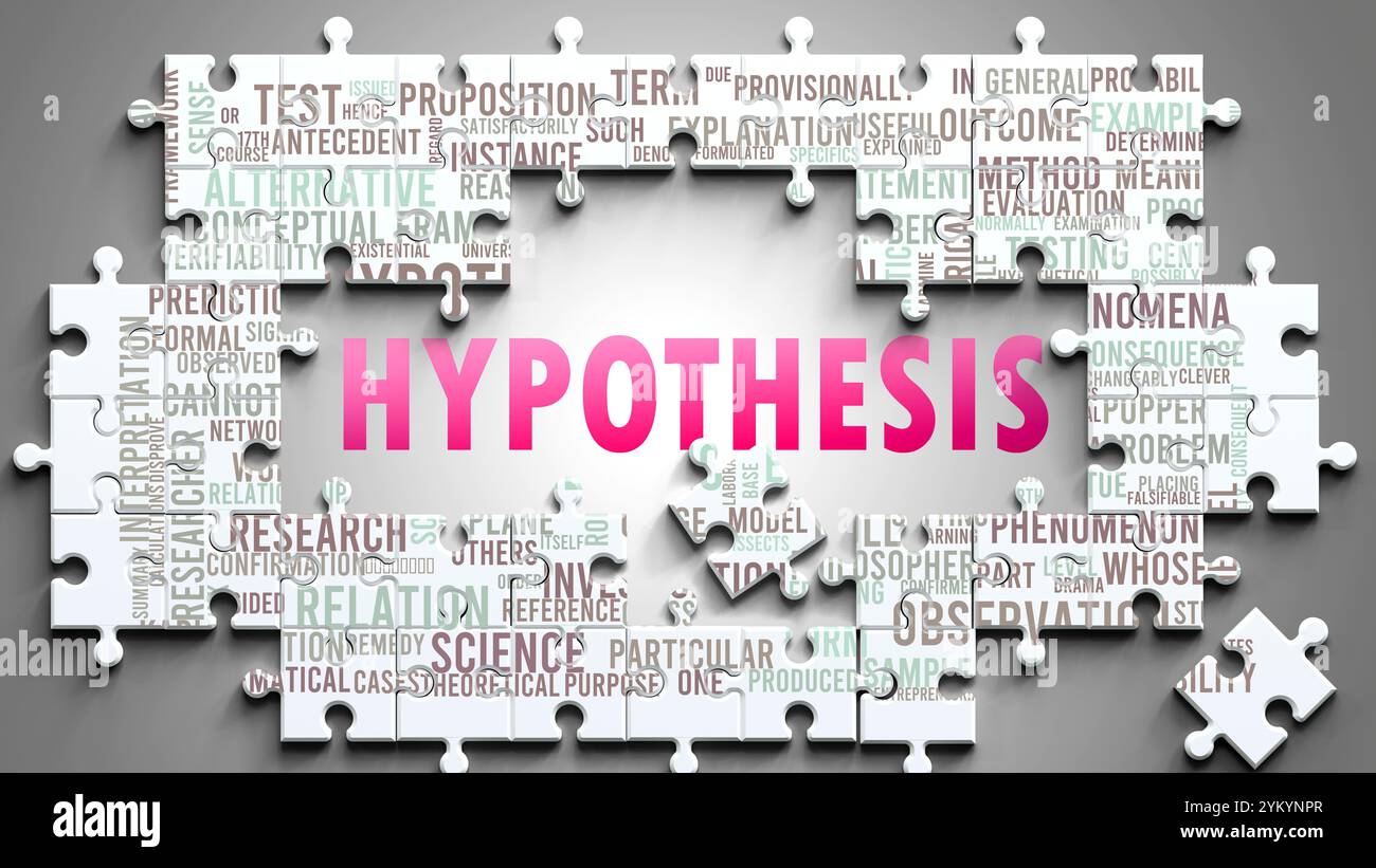 Hypotheses as a complex subject hi-res stock photography and images - Alamy