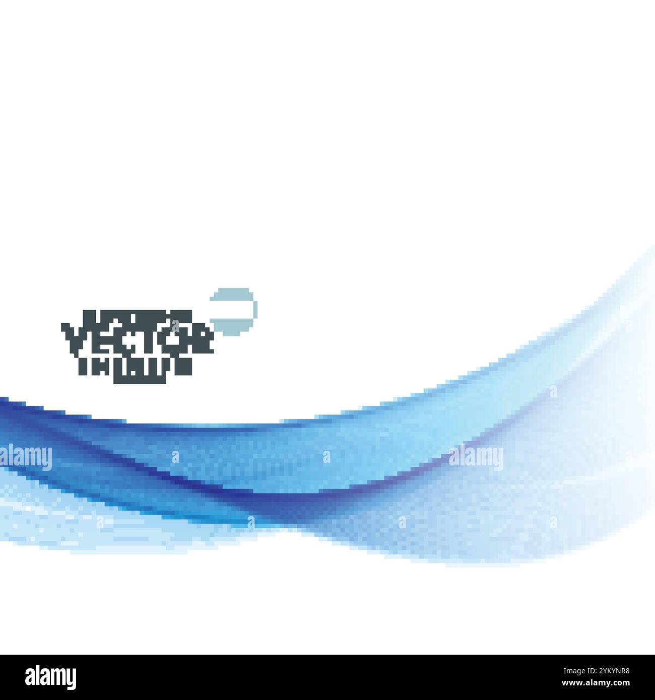 abstract blue wave background design Stock Vector Image & Art - Alamy